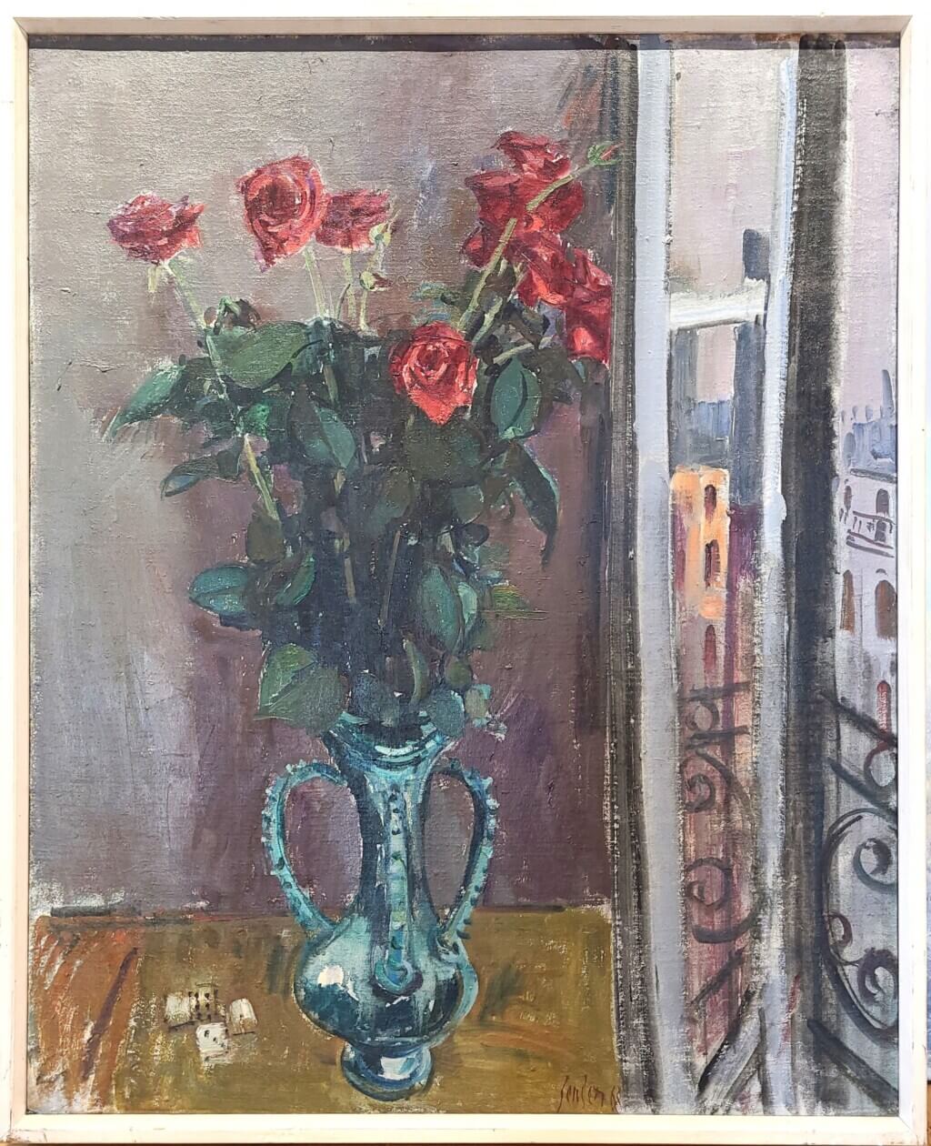 Stilleben mit Rosen (vermutlich in Paris) | Werk von Rudolf Zender