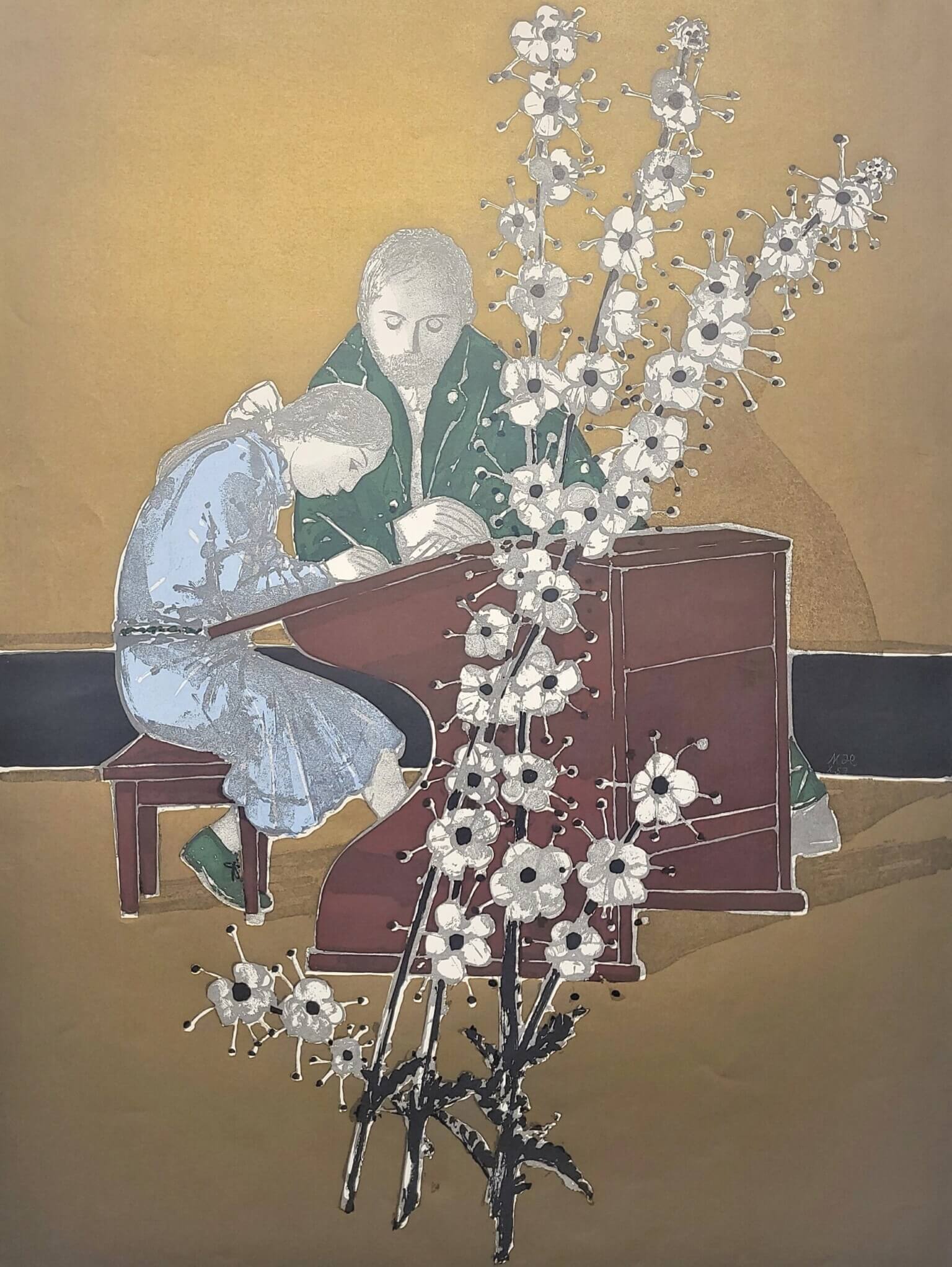 Am Schreibpult | Werk von Max Hunziker